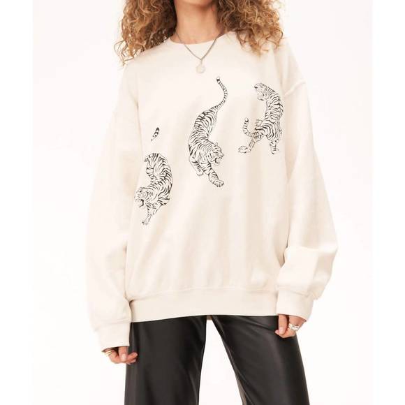 Project Social T | Tops | New Project Social T Tigers Foil Sweatshirt ...